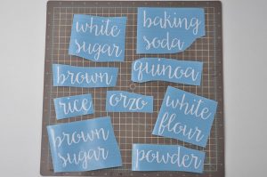 How to Make Hand-Lettered Labels for Pantry Containers | Christene ...