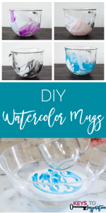 DIY Watercolor Mugs - Christene Holder Home