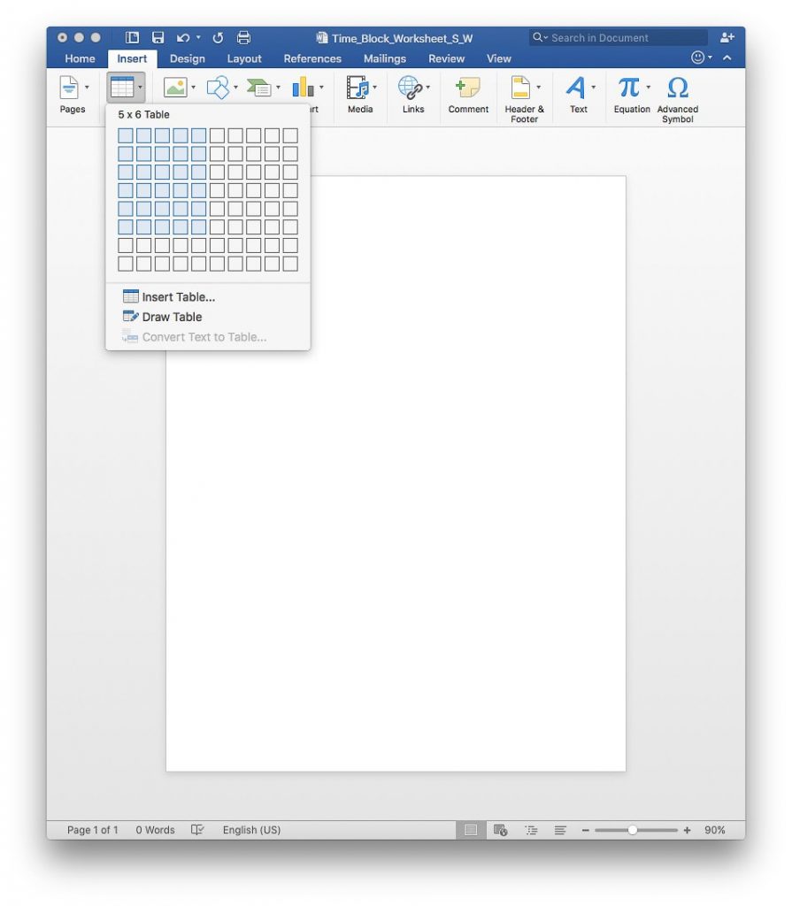 How to Create your own Time Blocking Worksheets {Free Printable ...