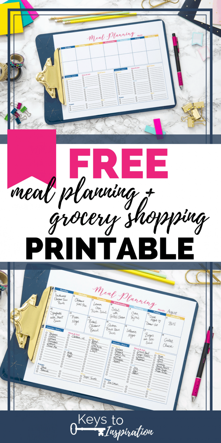 How I Organize My Meal Planning and Grocery Shopping {with Free ...