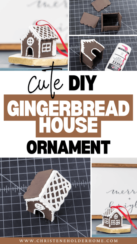 DIY Gingerbread House Ornament | Christene Holder Home