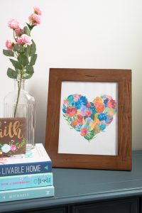 Spring Floral Heart Free Printable | Christene Holder Home