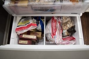 How to Organize a Bottom Freezer Drawer | Christene Holder Home