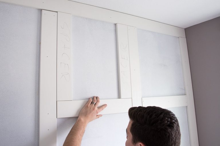 How to Build a Grid Board and Batten Wall {for under $200} | Christene ...