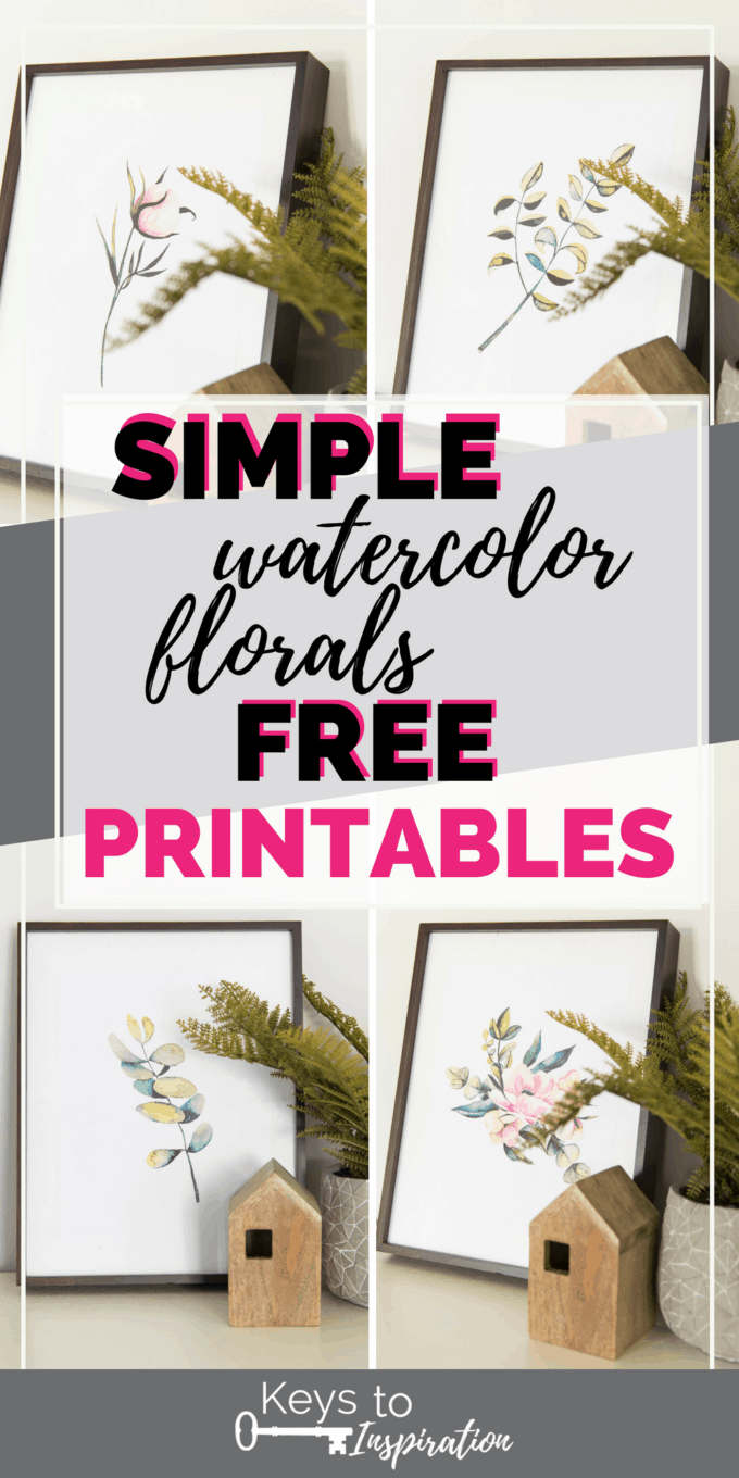 Simple Watercolor Florals Free Printables | Christene Holder Home