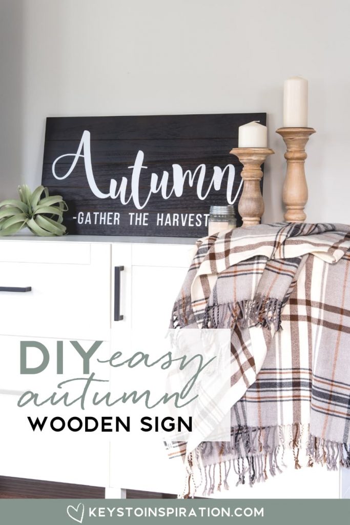 DIY Easy Autumn Wooden Sign | Christene Holder Home
