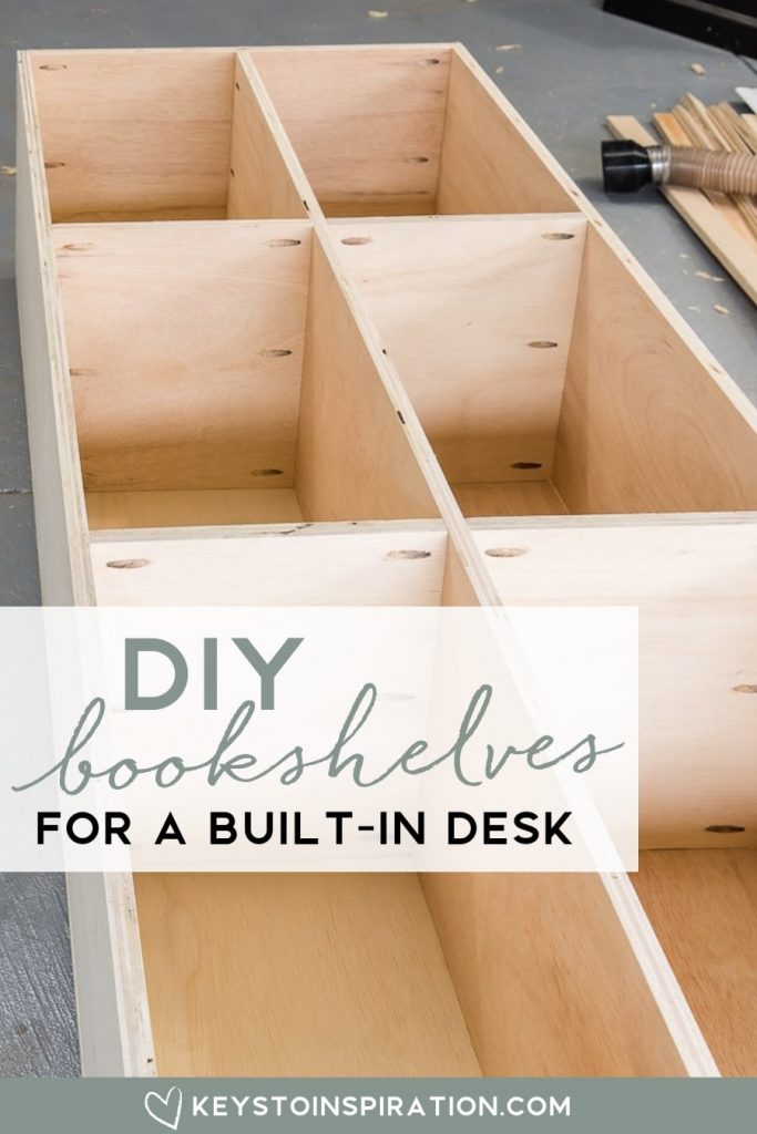 DIY Bookshelves for a Built-In Desk {One Room Challenge Week 5 ...