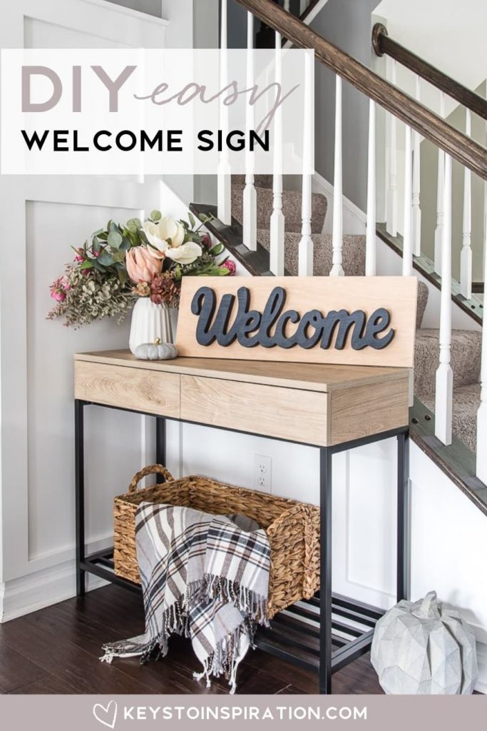 DIY Easy Welcome Sign | Christene Holder Home