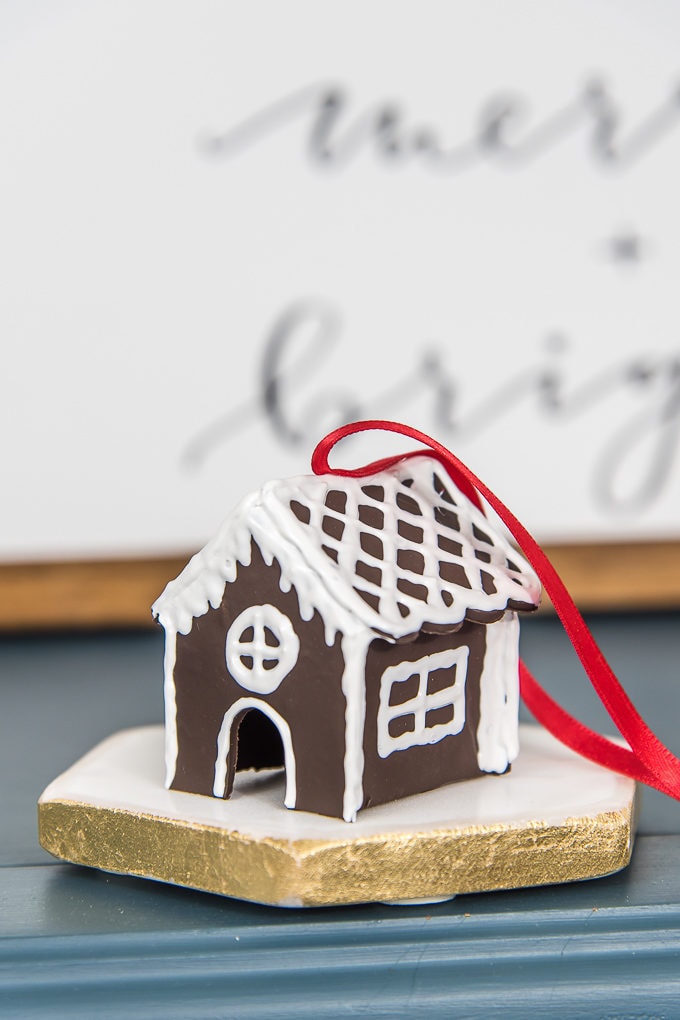 DIY Gingerbread House Ornament | Christene Holder Home