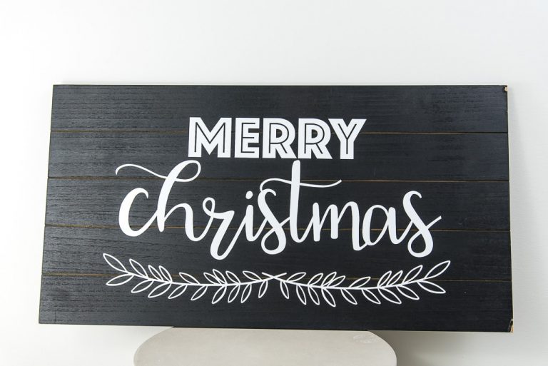Easy Merry Christmas Modern Sign | Christene Holder Home
