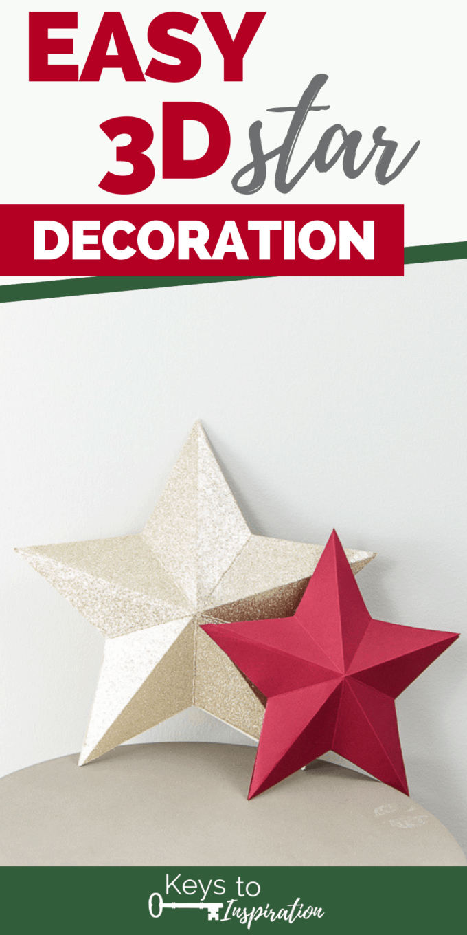 Easy 3D Star Decoration | Christene Holder Home