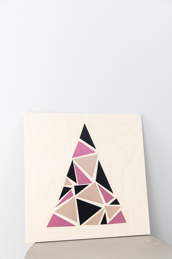 DIY Modern Geometric Tree Sign | Christene Holder Home