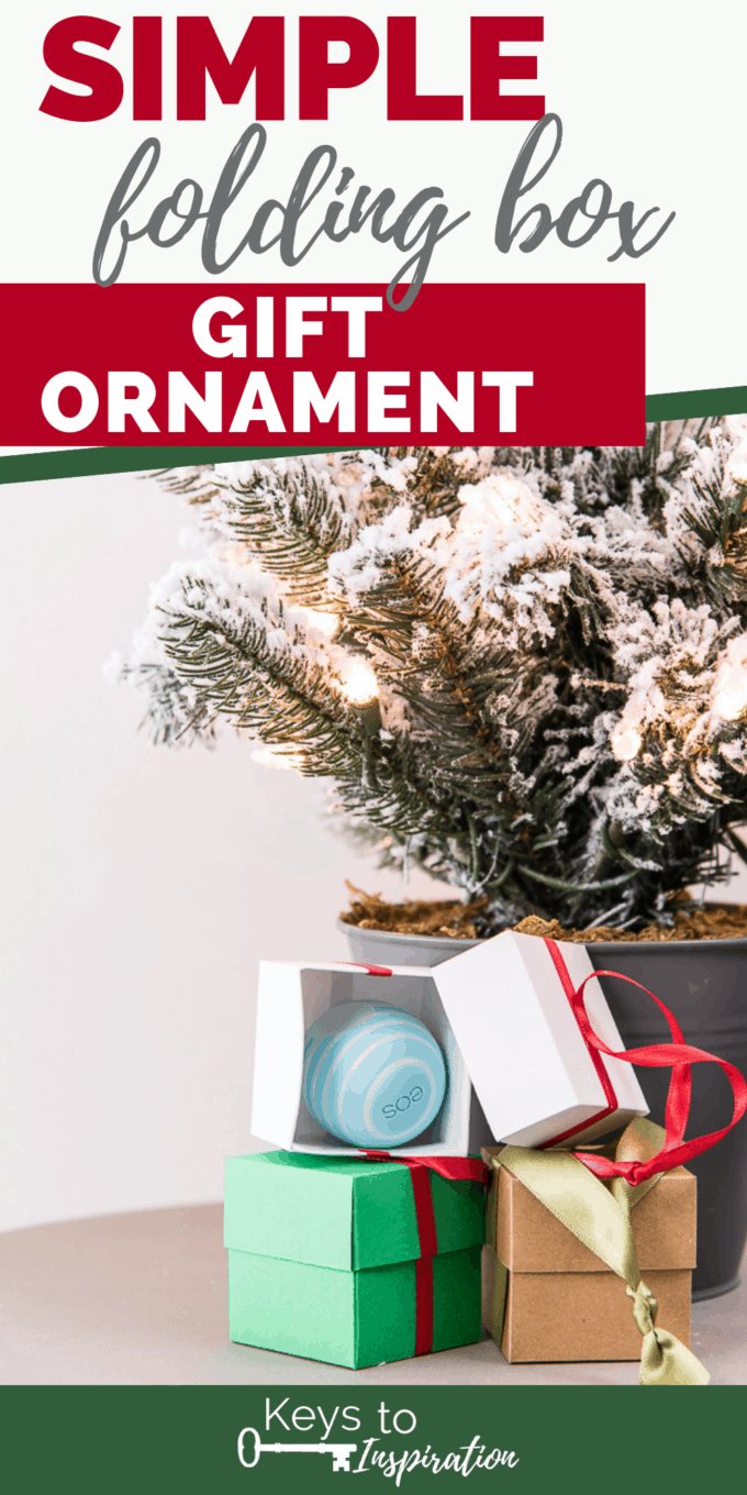 Simple Folding Box Gift Ornament | Christene Holder Home
