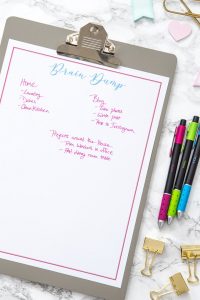 How to Brain Dump and Eliminate Overwhelm | Christene Holder Home