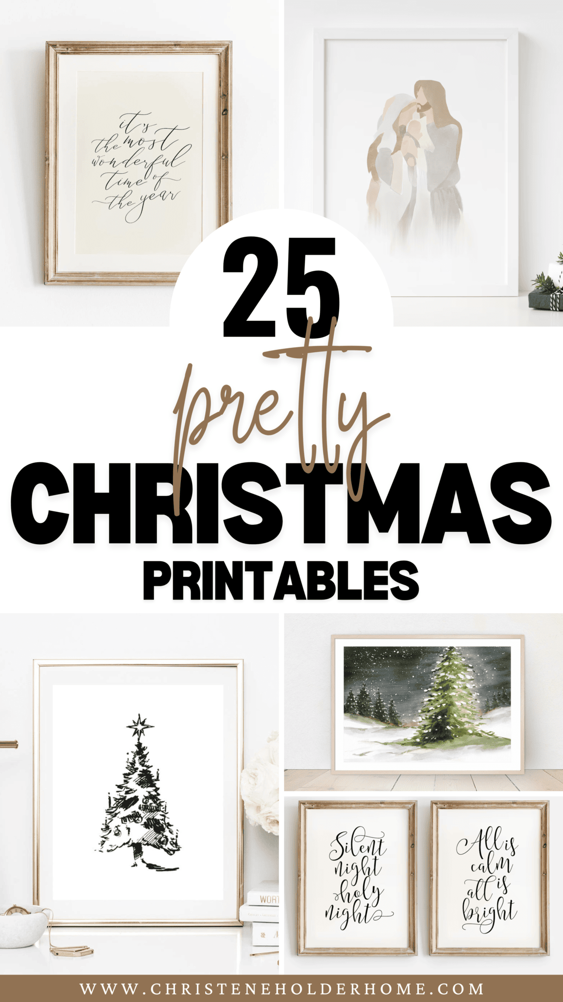 25 Insanely Pretty Christmas Printables You Need For Your Home ...