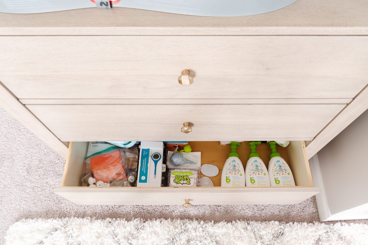 How to Organize a Nursery Dresser: Best Baby Organization | Christene ...