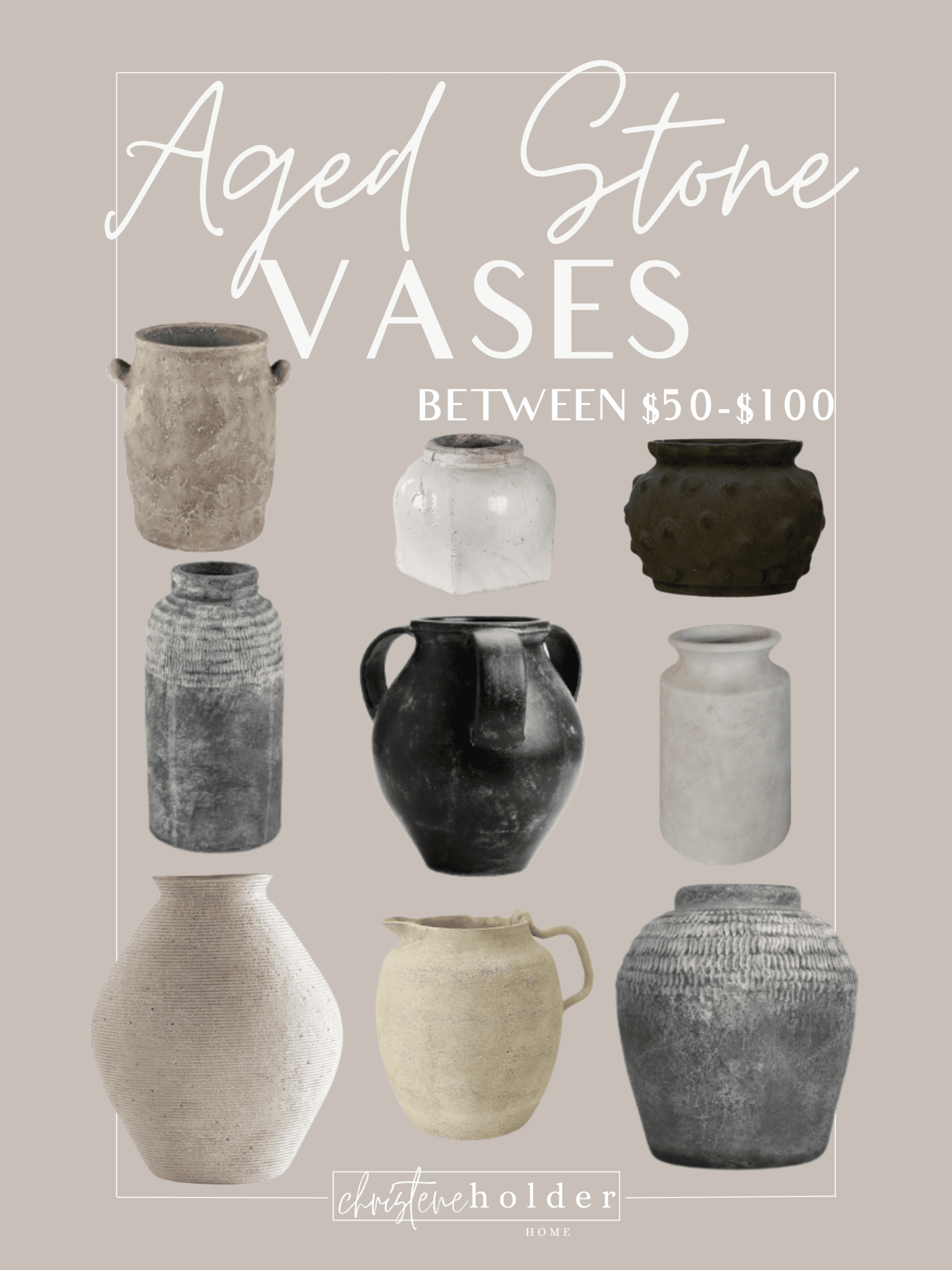 65+ Rustic Vintage-Looking Aged Vases for Any Budget | Christene Holder ...
