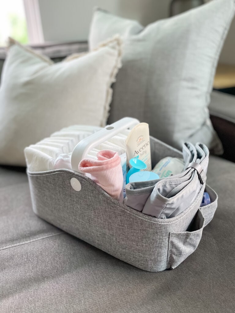 What to Put in a Baby Diaper Caddy: 15+ Must-Have Items | Christene ...