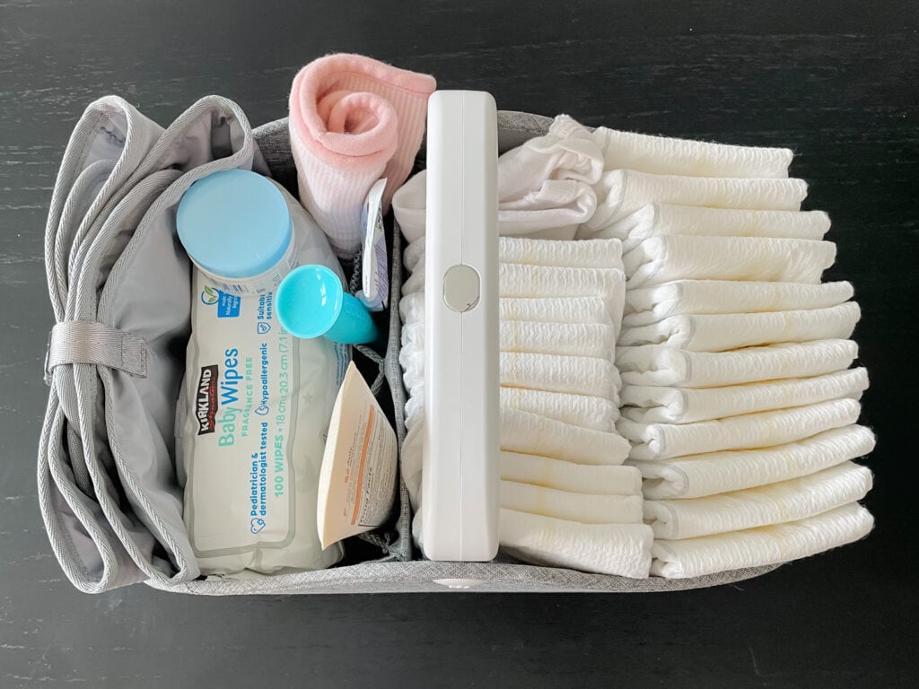 What to Put in a Baby Diaper Caddy: 15+ Must-Have Items | Christene ...