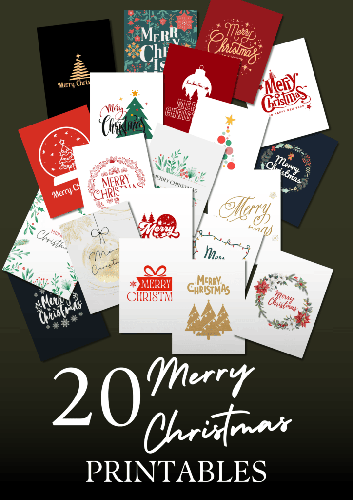 Free Merry Christmas Printable For Your Home | Christene Holder Home