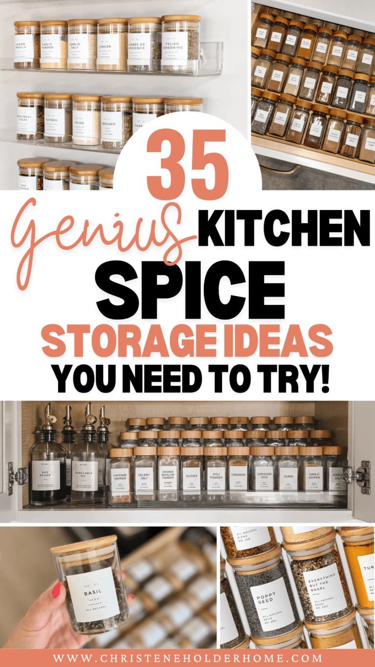 35 Genius Kitchen Spice Storage Ideas | Christene Holder Home