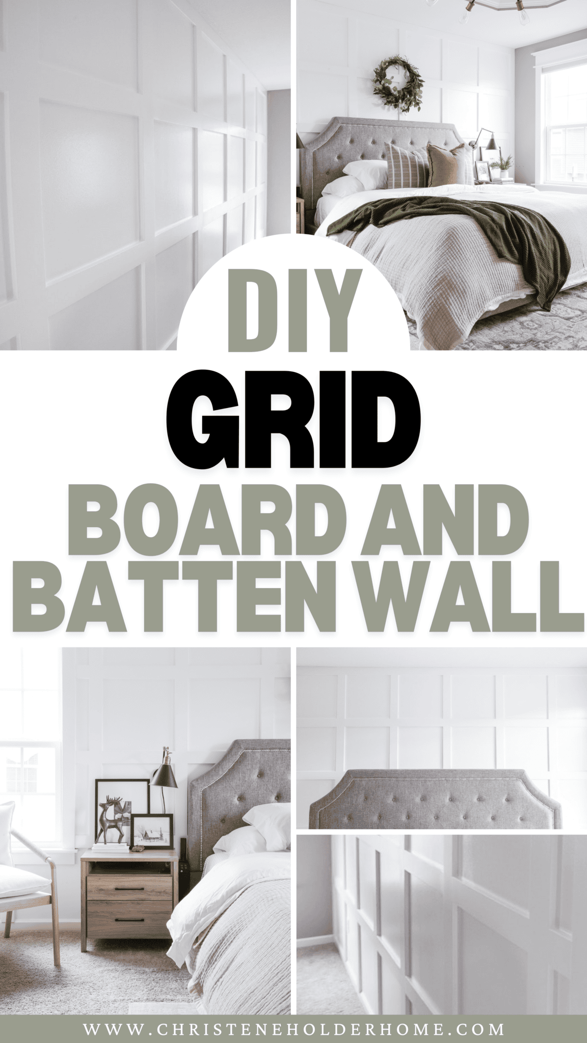 How to Build a Grid Board and Batten Wall {for under $200} | Christene ...