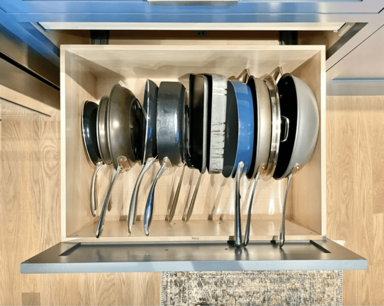 15+ Ways to Organize Pots and Pans in Your Kitchen Cabinets | Christene ...