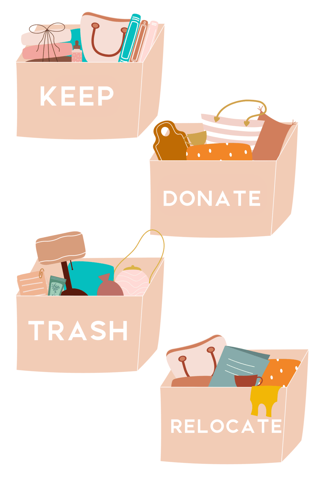 The Four Box Method A Simple Guide To Decluttering Your Home the-four-box-method-a-simple-guide-to-decluttering-your-home